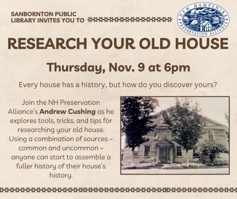 Sanbornton Public Library – Read books and much more!